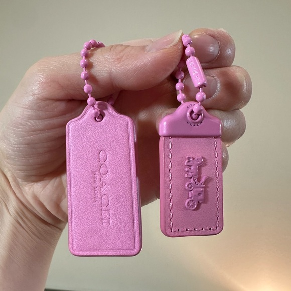 Coach | Other | Set Of 2 Coach 941 Coach New York Hangtag Vivid Pink ...